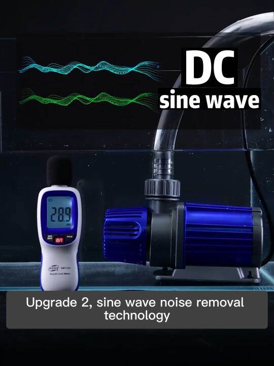 Yee aquarium Fish Tank Frequency Conversion Pump 24V Low-pressure Submersible Bottom Suction ...