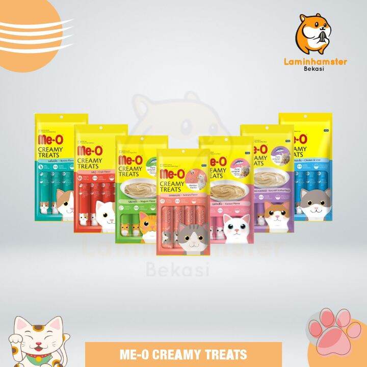 Meo Creamy Treats 1 pack 4 x 15gr | Lazada Indonesia