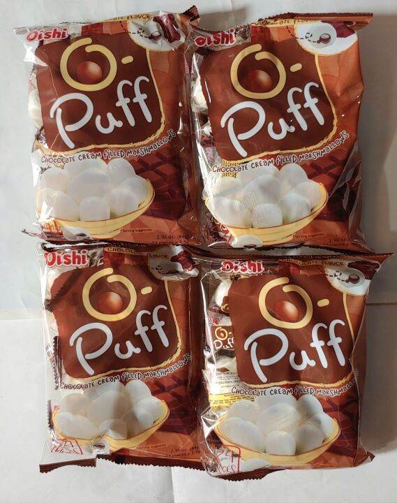 4 Pack Oishi O-Puff Marshmallows Chocolate | Lazada PH