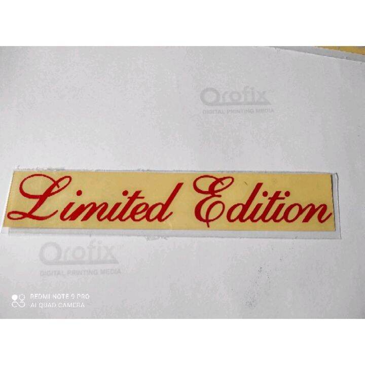 stiker limited edition stiker special edition stiker motor | Lazada ...