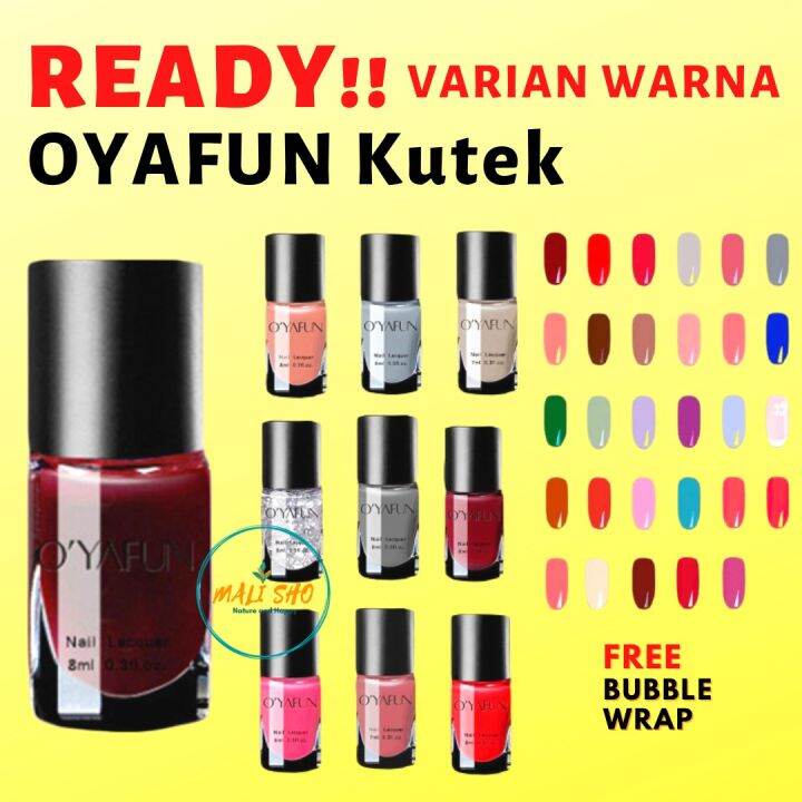 Kutek Kuteks Kutex Oyafun Cat Kuku Halal Peel Off Muslimah Murah Medan ...