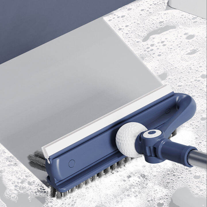 Floor Scrub Brush, 3 in 1 Stiff Bristle Floor Brush with Squeegee ...