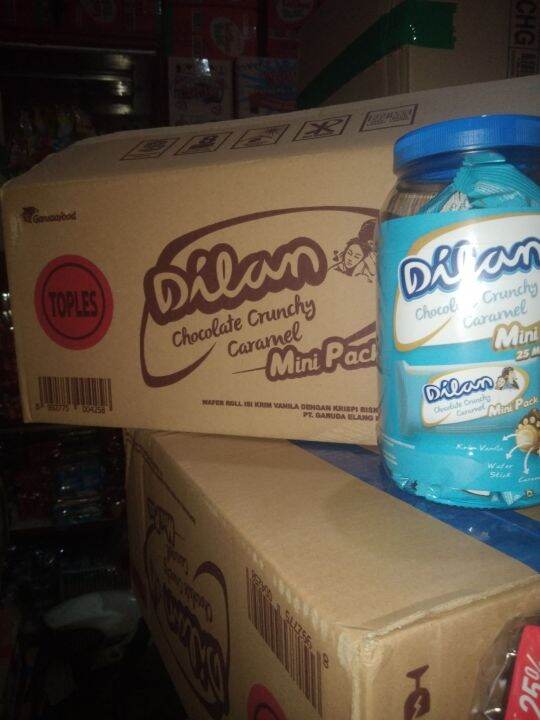 dilan chocolate crunchy caramel 1 dus isi 8 toples/25 pcs | Lazada ...