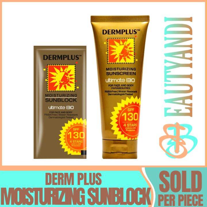 Dermplus - Moisturizing Sunblock Spf130 Ultimate - 15ml | 100ml - Sunscreen | Lazada PH