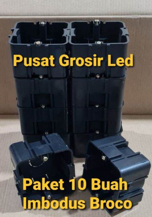 Paket isi 10 pcs Imbodus Broco Hitam / Mangkok Listrik Broco | Lazada ...