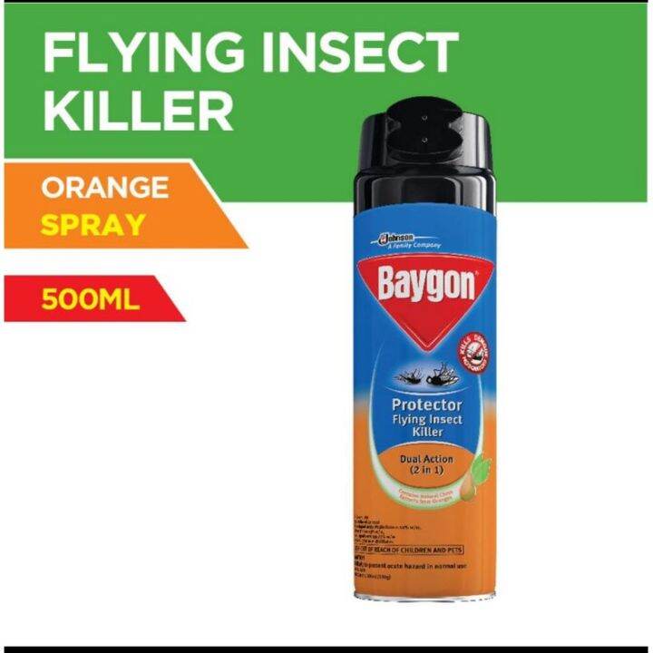BAYGON PROTECTOR FLYING INSECT KILLER (DUAL ACTION 2 IN 1) 500ML ...