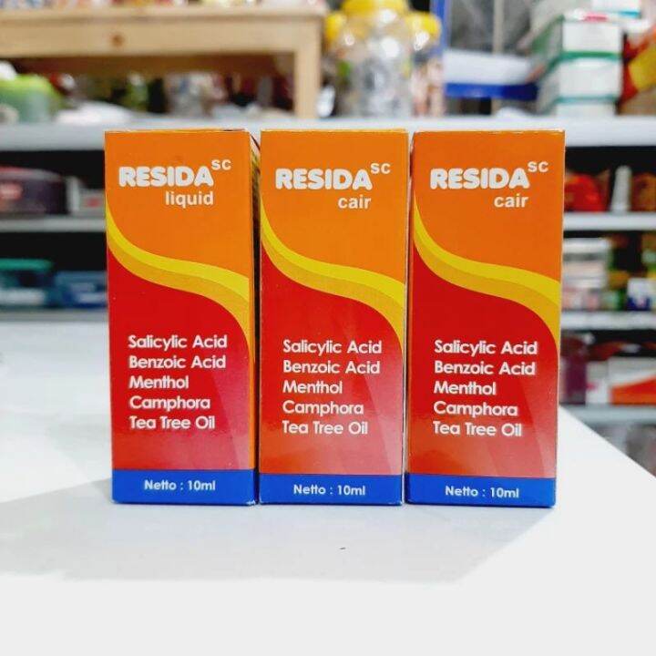 paket 3 botol Resida cair obat panu,kudis,kurap,kutu air dan gatal ...