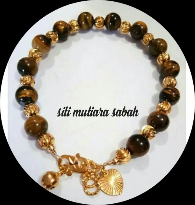 GELANG TANGAN BATU JED TIGER EYES ASLI SUASA | Lazada