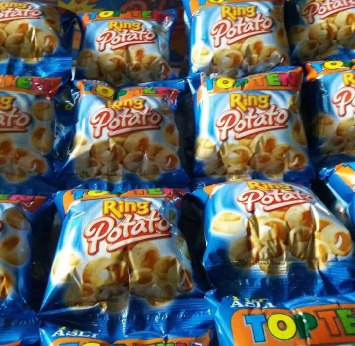 SNACK TOPTEN RING POTATO CHIKI 40 PCS / JAJANAN JADUL & KEKINIAN Enak ...