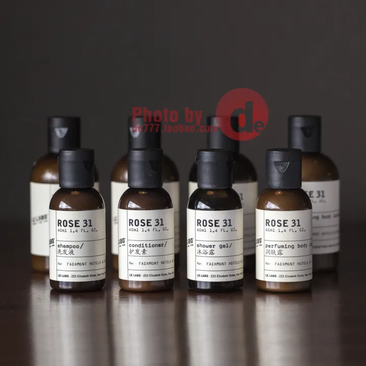 Fairmont Le Labo Rose31 Shampoo Conditioner Shower Gel Lotion Travel ...