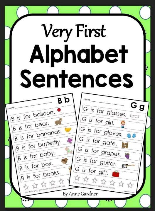 (Digital and Printable)Very First Alphabet Sentence | Lazada
