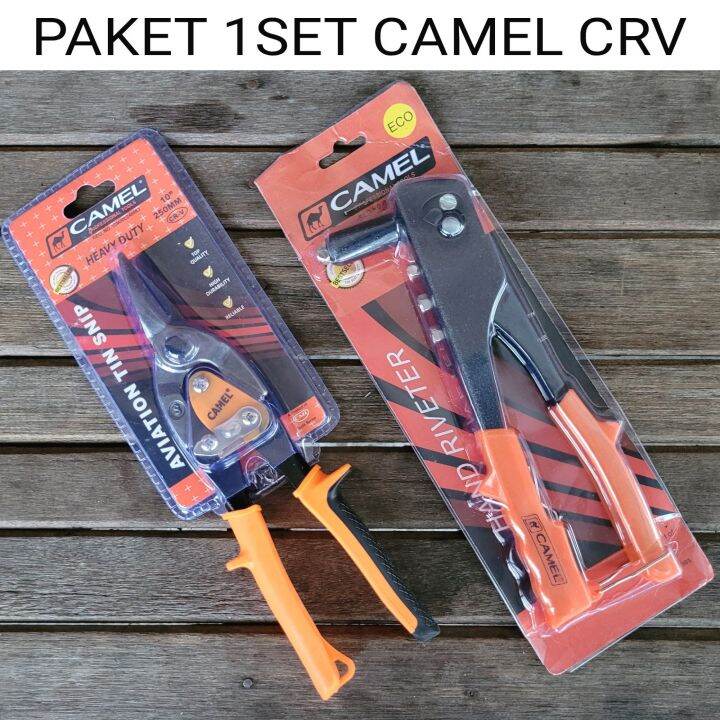Paket Tang Rivet Camel , Paket Gunting Holo Baja ringan Alumunium Paku ...