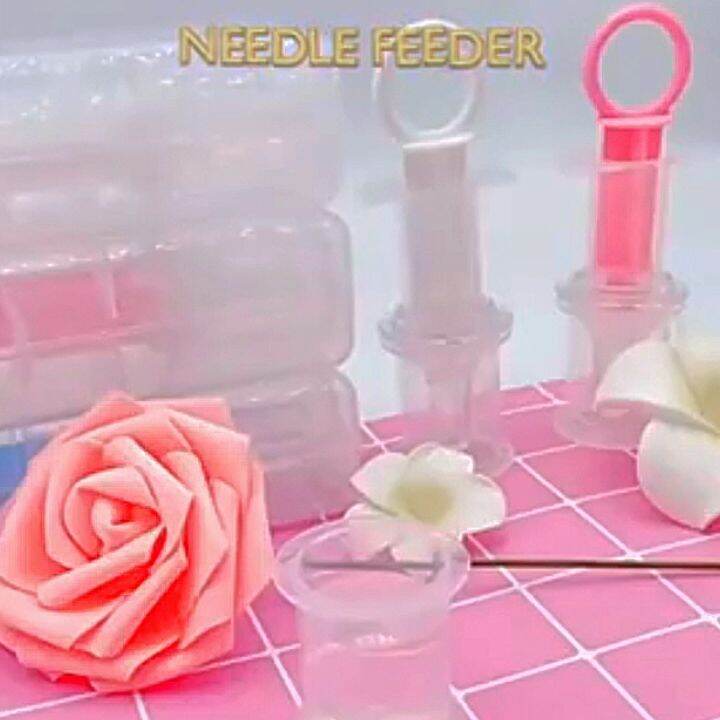 Baby Medicine Dispenser Needle Kid Feeder Soft Silicone Safe Medicine ...