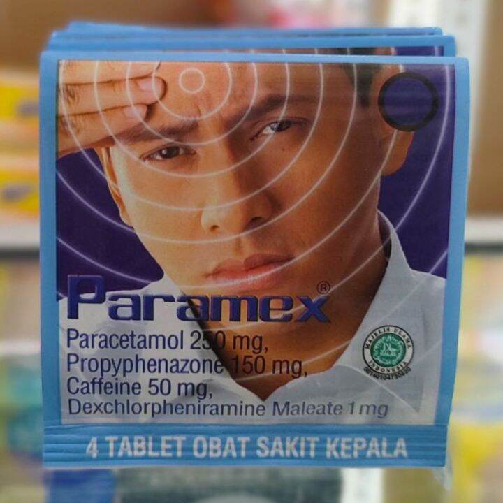 PARAMEX 1 STRIP 4 TABLET / OBAT SAKIT KEPALA DAN SAKIT GIGI | Lazada Indonesia