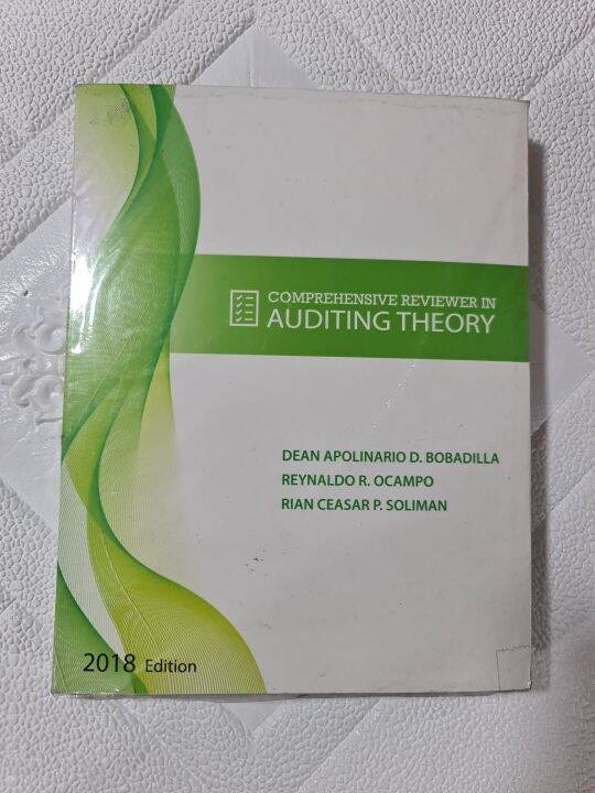 Comprehensive Reviewer in Auditing Theory By: Bobadilla | Lazada PH