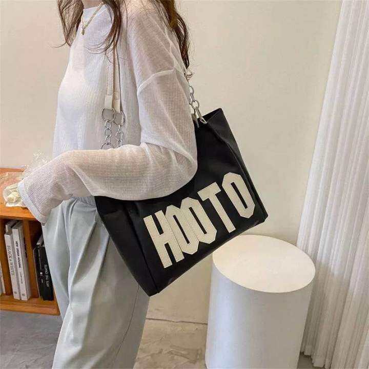 กระเป๋าผ้า แฟชั่น สะพายข้าว Hooto | Lazada.co.th