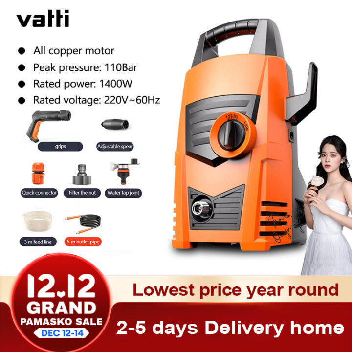 VATTI 1400W High pressure washer for car wash pressure washer portable ...