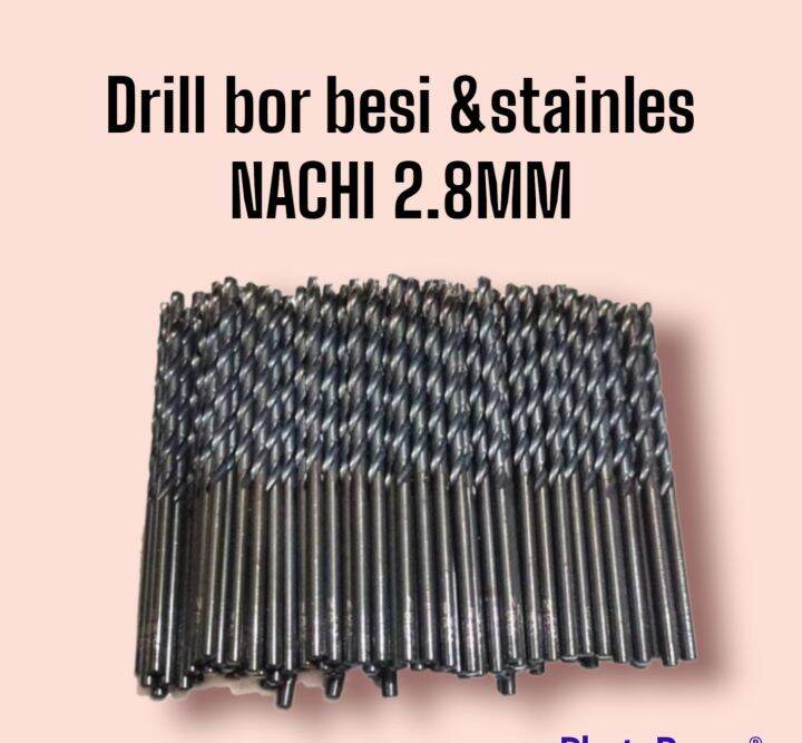 drill bor mata bor besi & stainles NACHI diameter 2.8mm | Lazada Indonesia