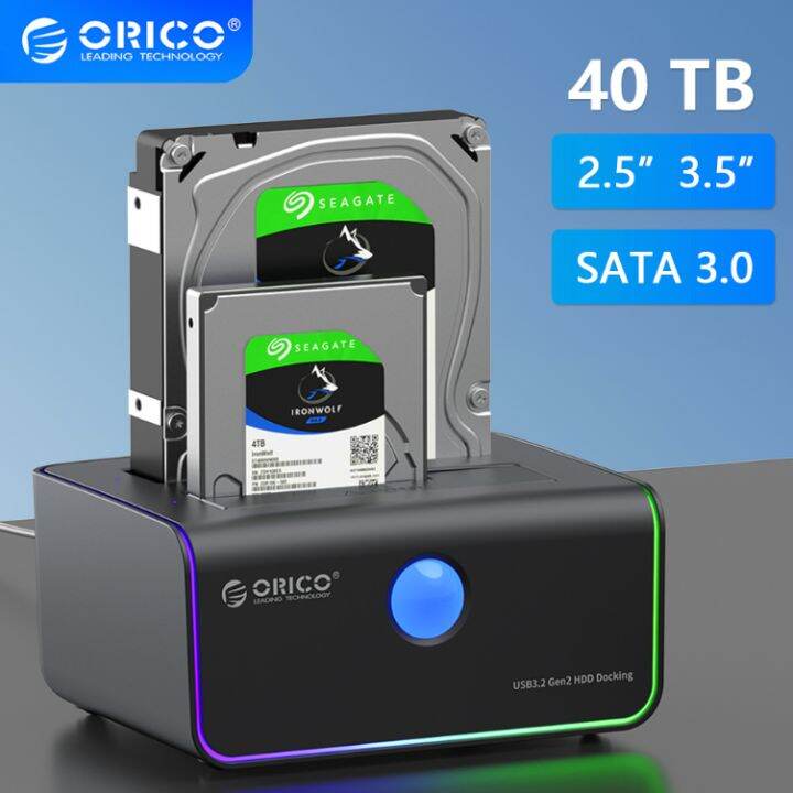 ORICO 2.5inches 3.5inches SATA Hard Drive Docking Station 2 Bay Offline ...