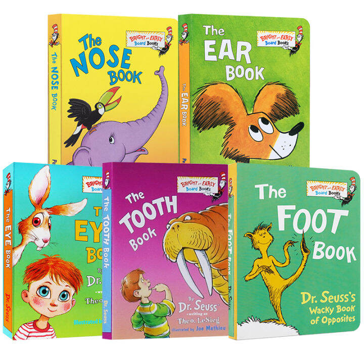 5 Books Dr Seuss Book Series Children's Books on The Body Board Book ...