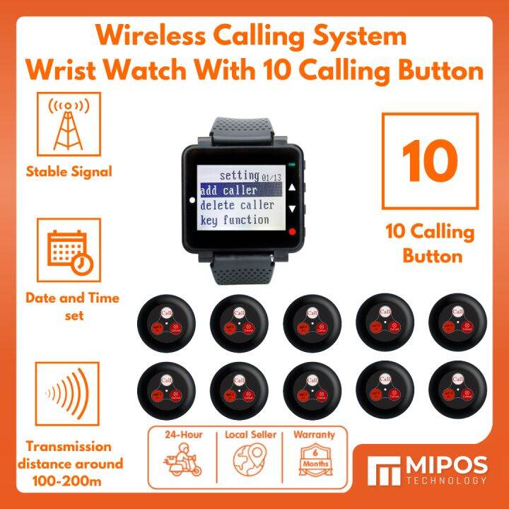 Calling System Wrist Watch Receiver Pager System for Restaurant ...