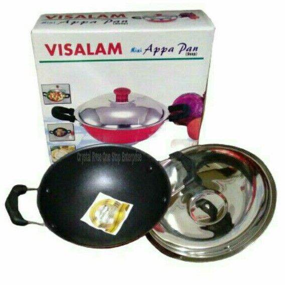 Visalam Pro Non-Stick Mini Deep Appam Pan/Chatty/Kuali Apam | Lazada