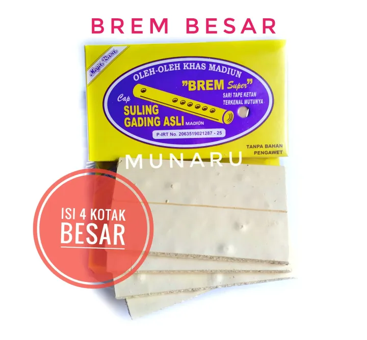 Brem Suling Gading Besar Khas Madiun Mega Rasa Asli Jumbo | Lazada ...
