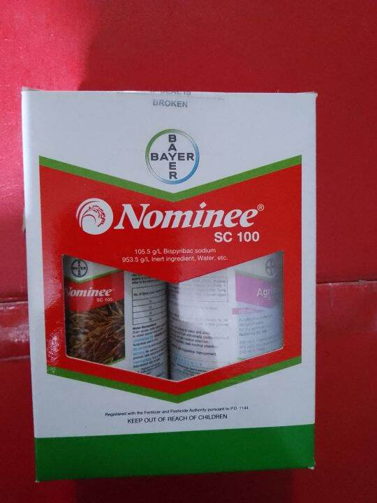 NOMINEE SC 100 BISPYRIBAC SODIUM HERBICIDE (100 ML )BY BAYER | Lazada PH
