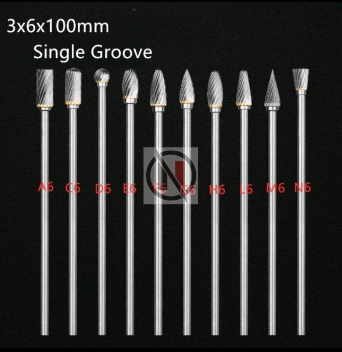 Rotary burr mata cuner 3x100 mm single cut, mata porting mata korek ...