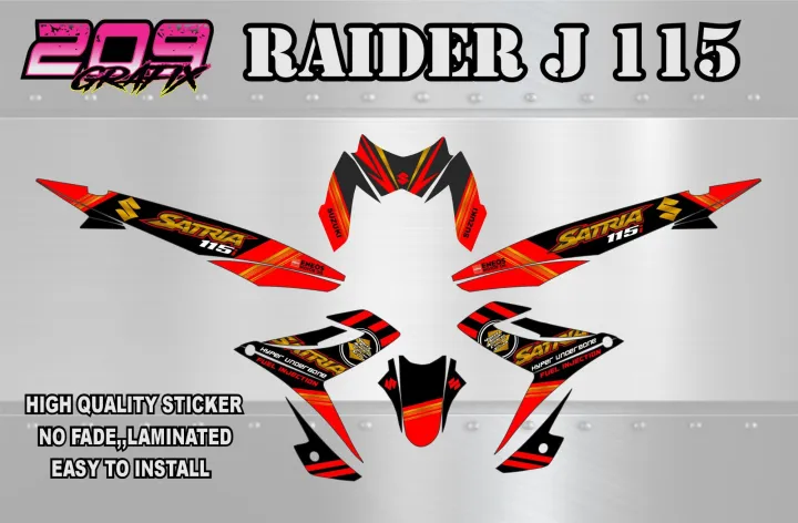 Raider J 115 full body decals | Lazada PH