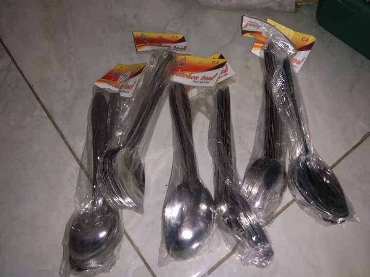 AS SAMIR 1 lusin sendok makan stainless | Lazada Indonesia