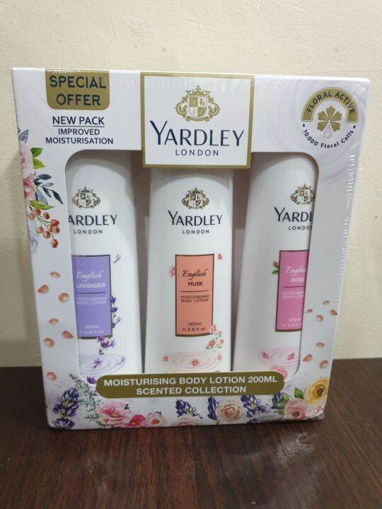 Yardley London English Musk, Lavender & Rose Moisturizing Body Lotion ...