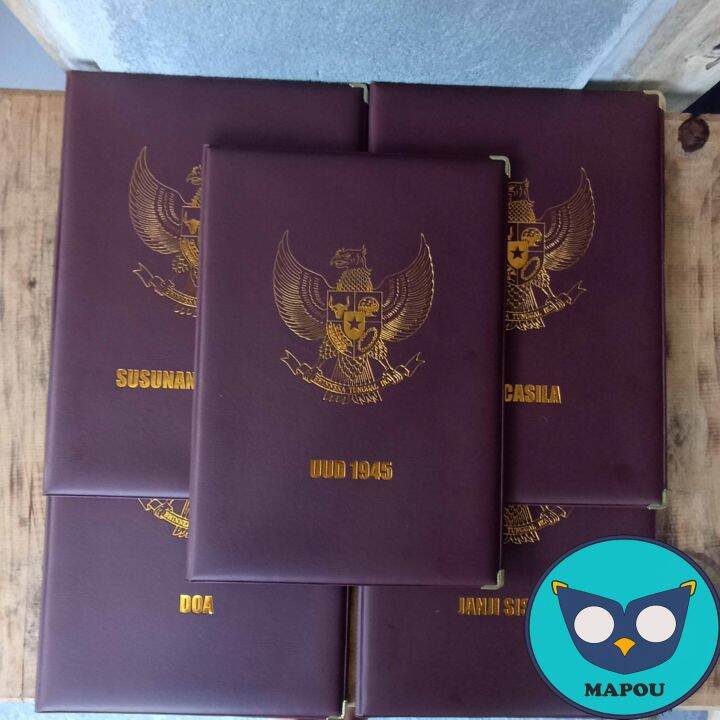 Map Upacara, Map Upacara Bendera Merah Maroon (Satu set 5 PCS) | Lazada ...