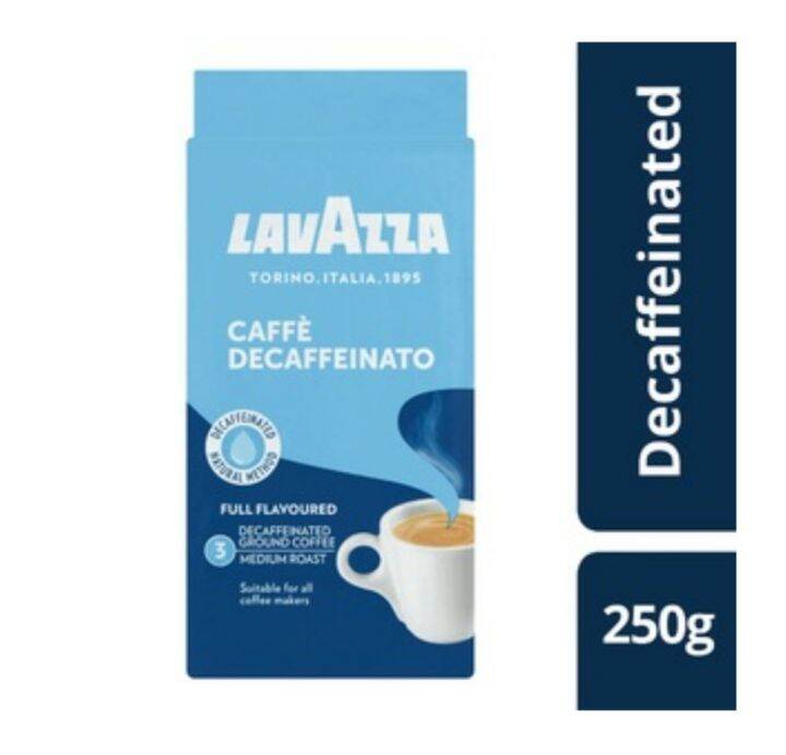Lavazza Decaffeinated Ground Coffee Medium Roast 250g. | Lazada PH