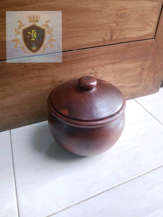 KENDIL GERABAH TANAH LIAT D-22 CM TRADISIONAL / KENDIL GUDEG TEMBIKAR ...