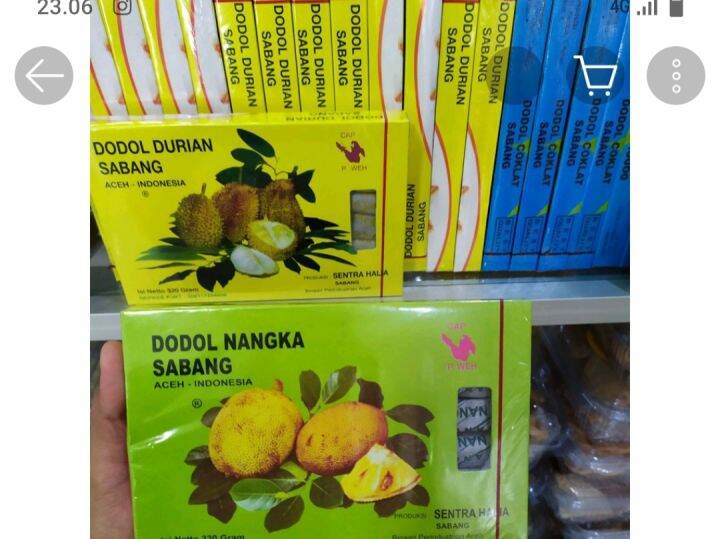 Dodol aceh oleh2 dari sabang ada beberapa farian rasa ada rasa durian ...