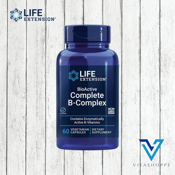 Life Extension BioActive Complete B-Complex 60 vegetarian capsules ...