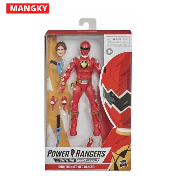Power Rangers Lightning Collection Dino Thunder Red Ranger 6-Inch ...