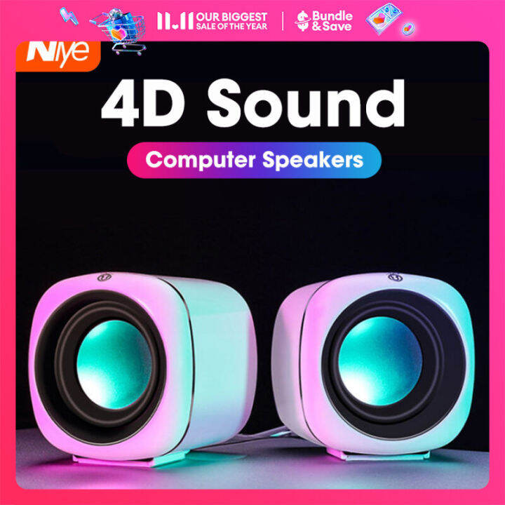 สเตอริโอ4D ลำโพง PC Niye ลำโพงตั้งโต๊ะลำโพงแล็ปท็อปลำโพงยูเอสบีแบบพกพา ...