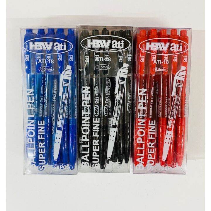 20pieces HBW ATI Retractable ballpen RED | Lazada PH