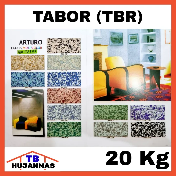 ARTURO Cat Tembok Dinding Tekstur 20 Kg Tipe Tabor (TBR) Flakes ...