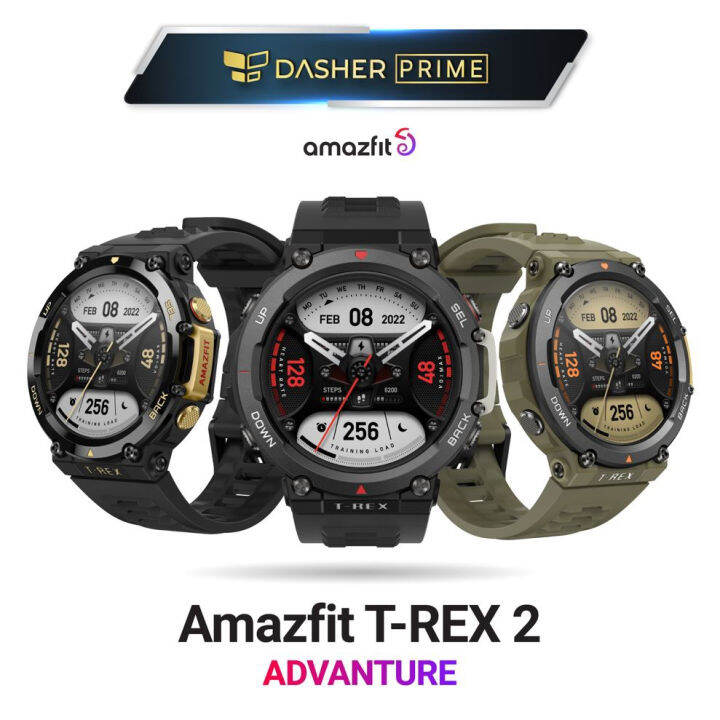 Amazfit T-Rex 2 Smart Watches 5 GPS Satellite Military-grade Fitness ...