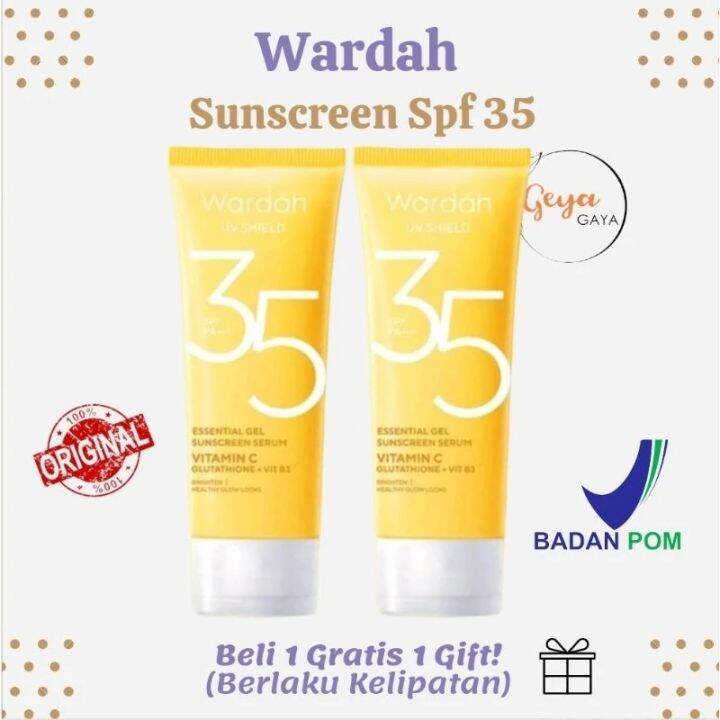 SUNSCREEN WARDAH VIRAL SPF 35 PA+++ UV SHIELD | Lazada Indonesia