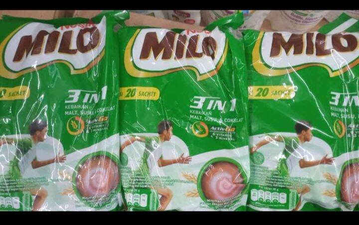 MILO 3IN1 SACHET ISI 20 | Lazada Indonesia