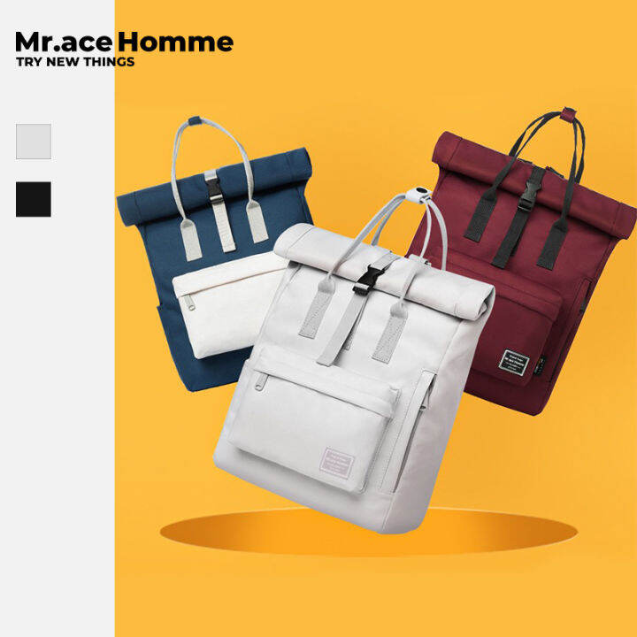 Mr. Ace Homme Portable Backpack Women Schoolbag Ins Waterproof 15.6 ...