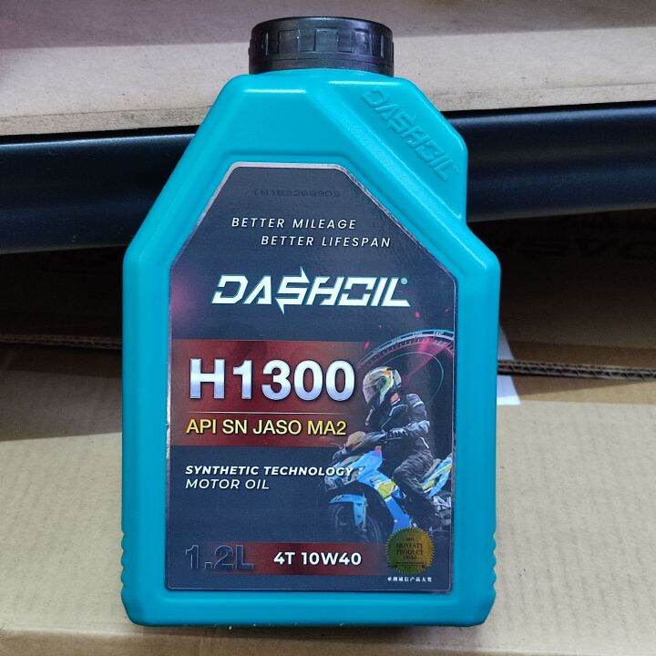 DashOil Easter H1300 1.2L 4T 10w40 Semi Minyak Hitam Minyak Enjin Dash Oil RS150 RSX | Lazada