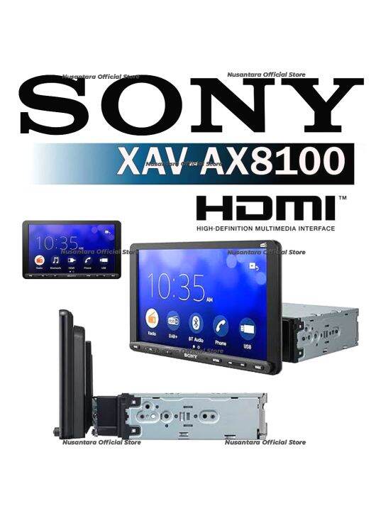 SONY XAV-AX8100 MODEL BARU HDMI MirrorLink HEAD UNIT DOUBLE DIN AX8000 ...