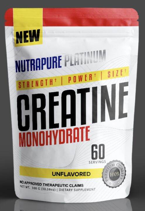 NUTRAPURE CREATINE MONOHYDRATE 300 GRAMS UNFLAVORED 60 SERVINGS | Lazada PH