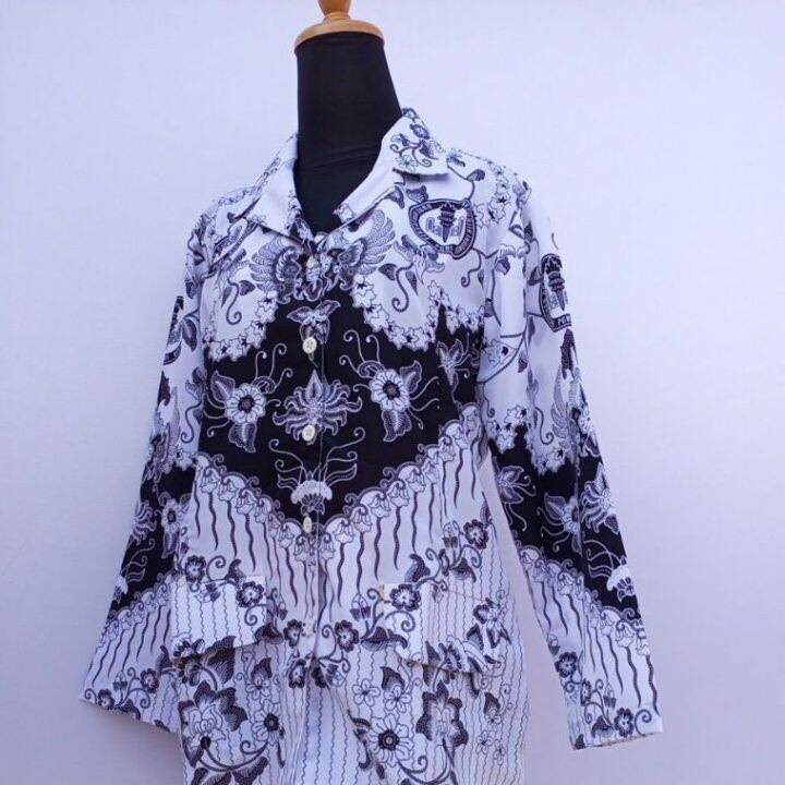 baju pgri batik 2020 kemeja pgri seragam guru baju pgri wanita baju ...