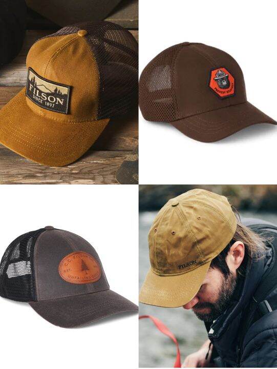 American Style Filson Classic Hat Canvas Corduroy Mesh Oil Wax Cloth ...